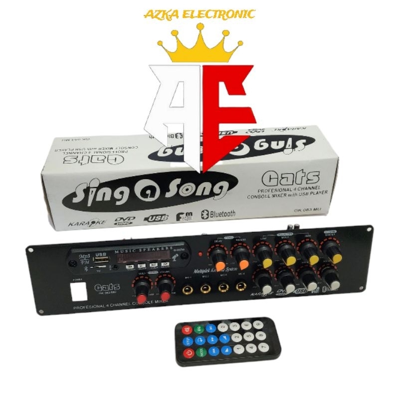 Jual Kit Mixer 4 Channel Plus Digital Echo Tone Control Mp3 Bluetooh ...