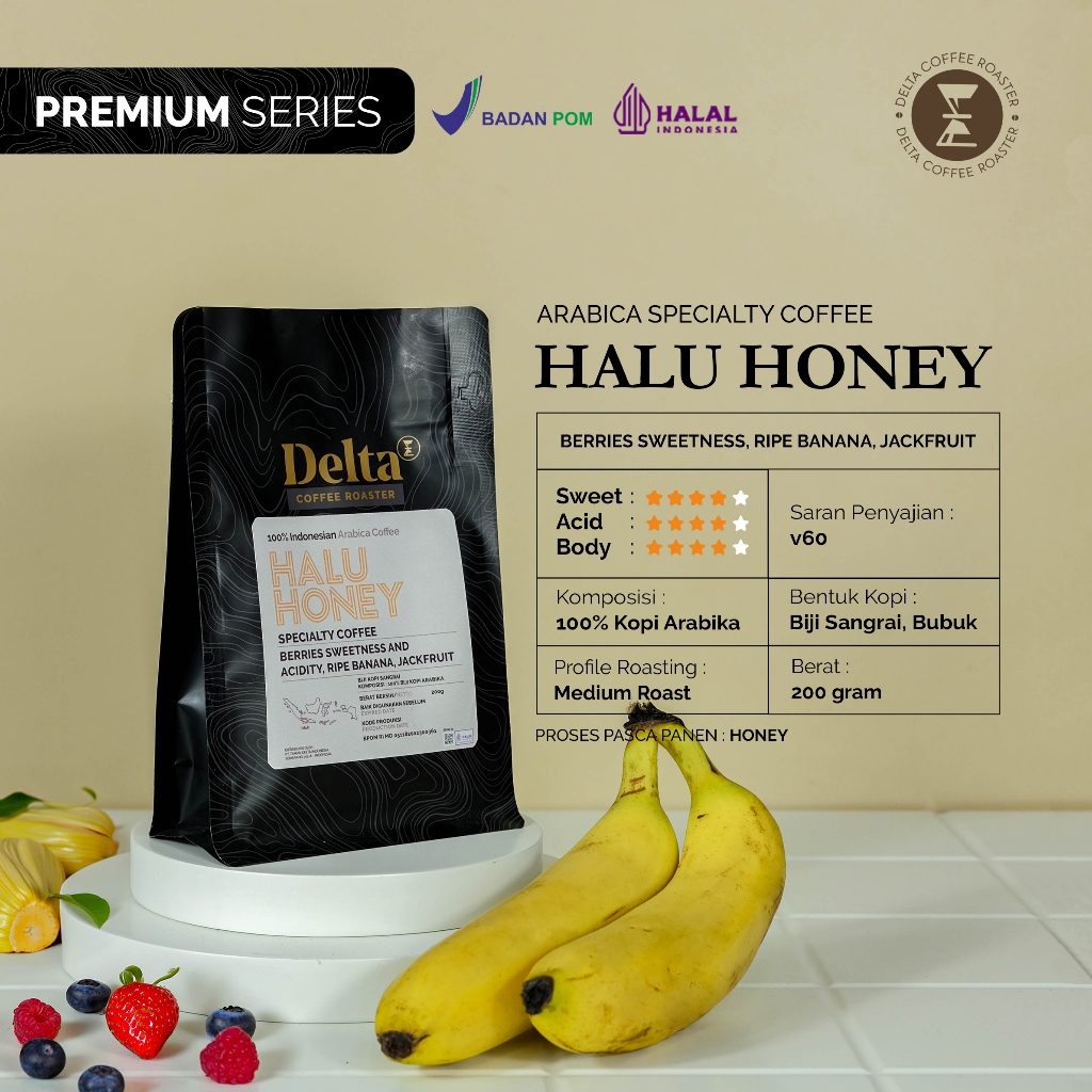 Jual Arabika Halu Honey (Specialty Coffee) Medium Roast 200g | Shopee ...