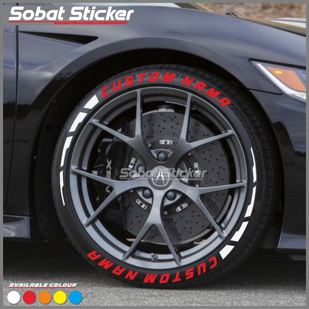 Jual Stiker Ban Mobil - Stiker Tire Bomb / Stiker Font Ban sticker ban ...