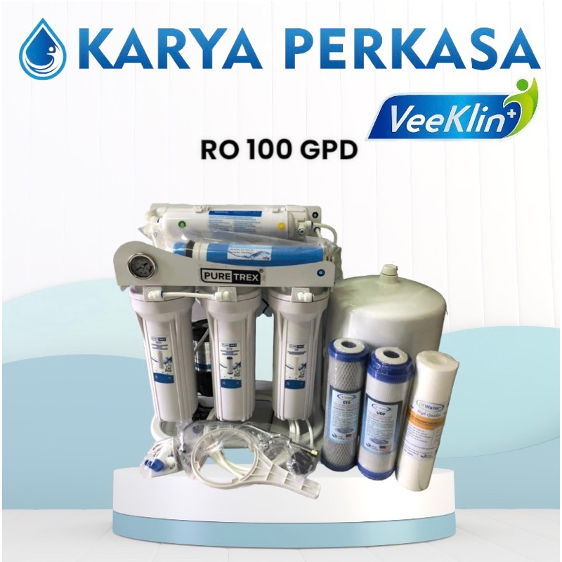 Jual Mesin RO REVERSE OSMOSIS 100 GPD Puretex / Saringan Air Minum | Shopee Indonesia