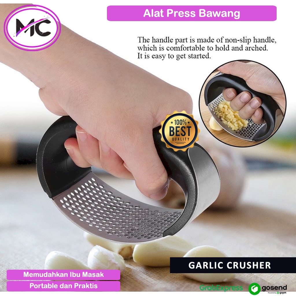 Jual Parutan Penghancur Bawang Garlic Press Crusher Stainless Steel ...