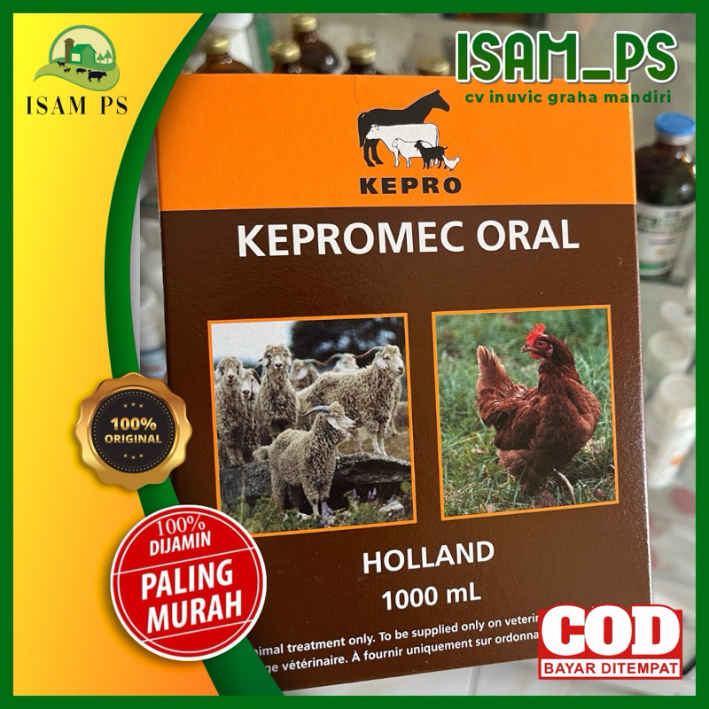 Jual KEPROMEC ORAL 1Liter obat cacing gudik kutu scabies gurem 1L ...