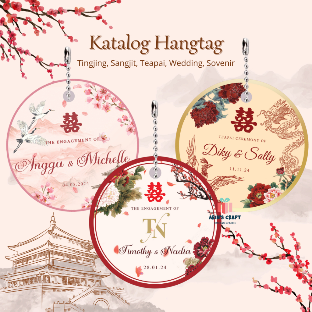 Jual HangTag Wedding / Tea Pai / Sangjit / Tingjing (Lingkaran ...