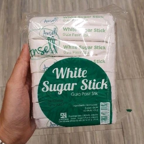 Jual Ansell white sugar stick gula pasir stick ( isi 60 / pack ...