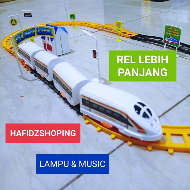 Jual MAINAN KERETA API CEPAT INDONESIA MODEL BARU LAMPU DAN MUSIK ...