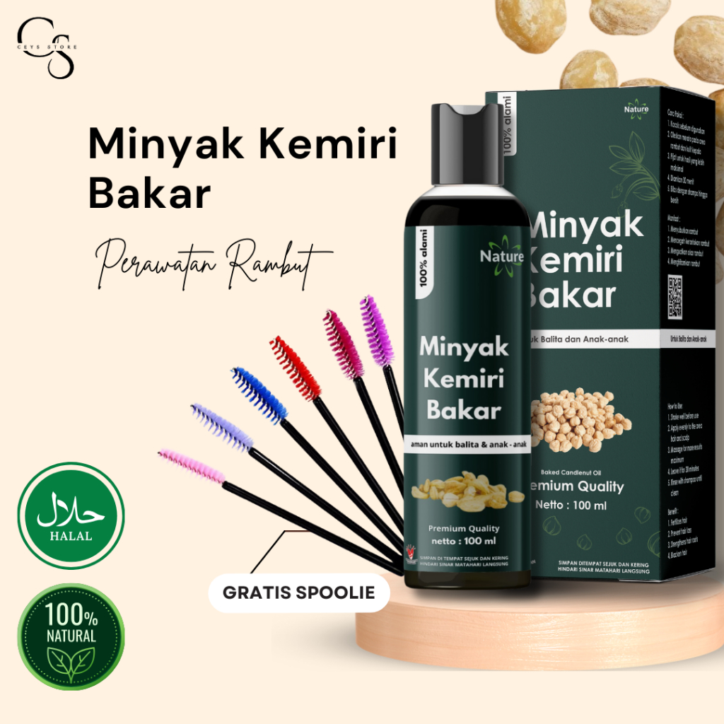 Jual Minyak kemiri bakar asli 100ML - Penumbuh rambut | Shopee Indonesia