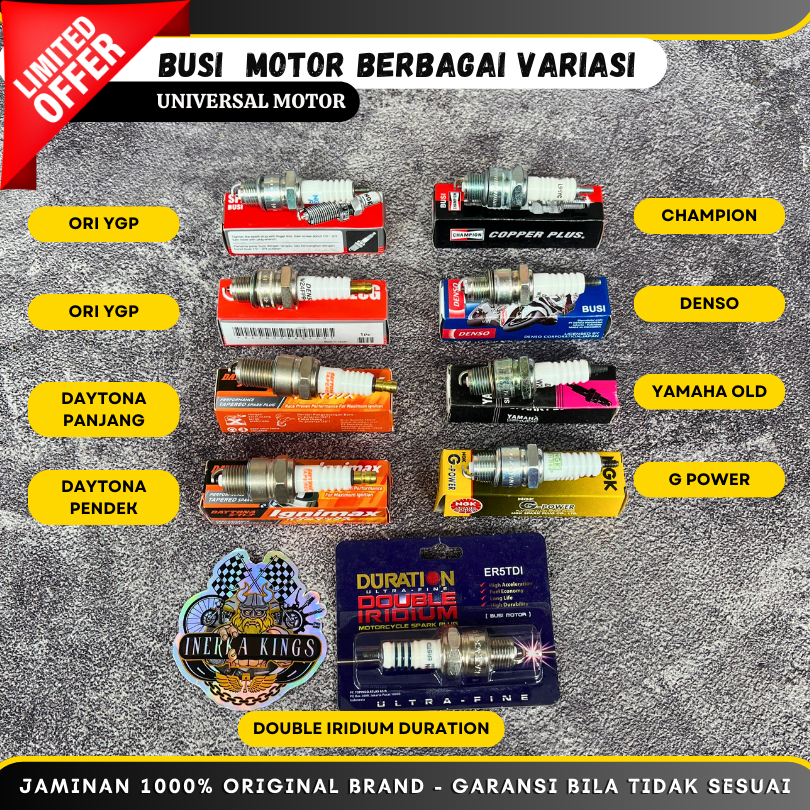 Jual Busi Spark Plug ALL MEREK RX KING F1ZR VESPA F1 YT--115 RXS ...