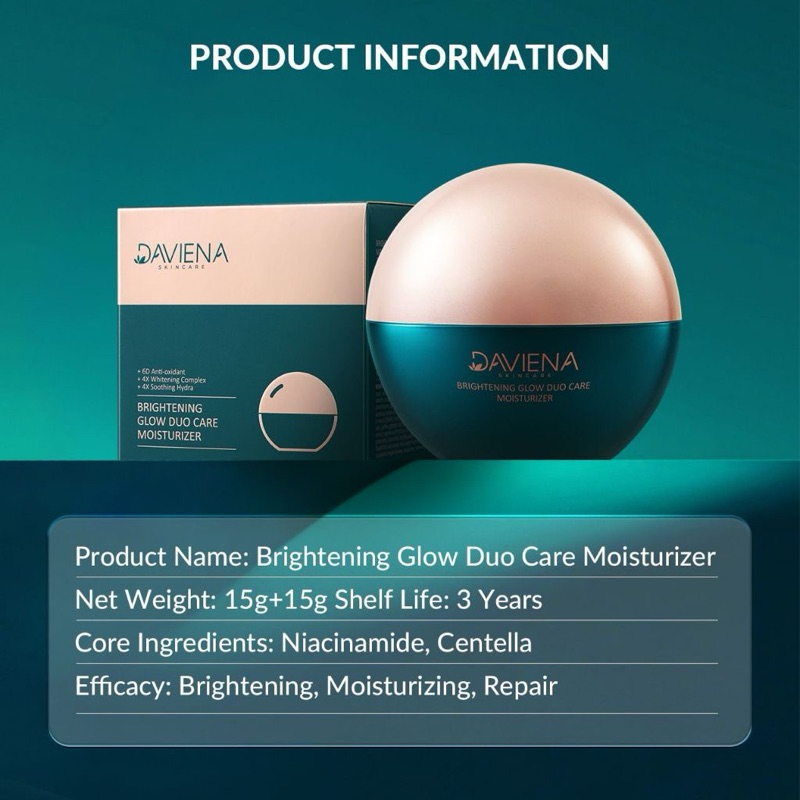 Jual DAVIENA OFFICIAL - BRIGHTENING GLOW DUO MOISTURIZER | MOIST ...