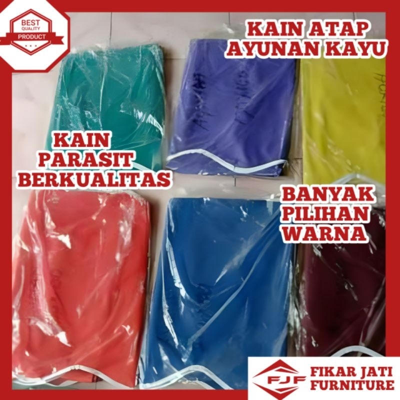 Jual Kain cover atap kanopi ayunan gantung outdoor kayu jati jepara ...