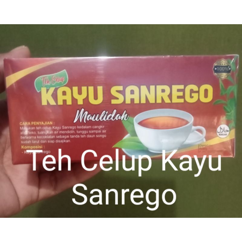 Jual Teh Celup kayu sanrego//Obat herbal teh celup kayu sanrego isi 20 ...