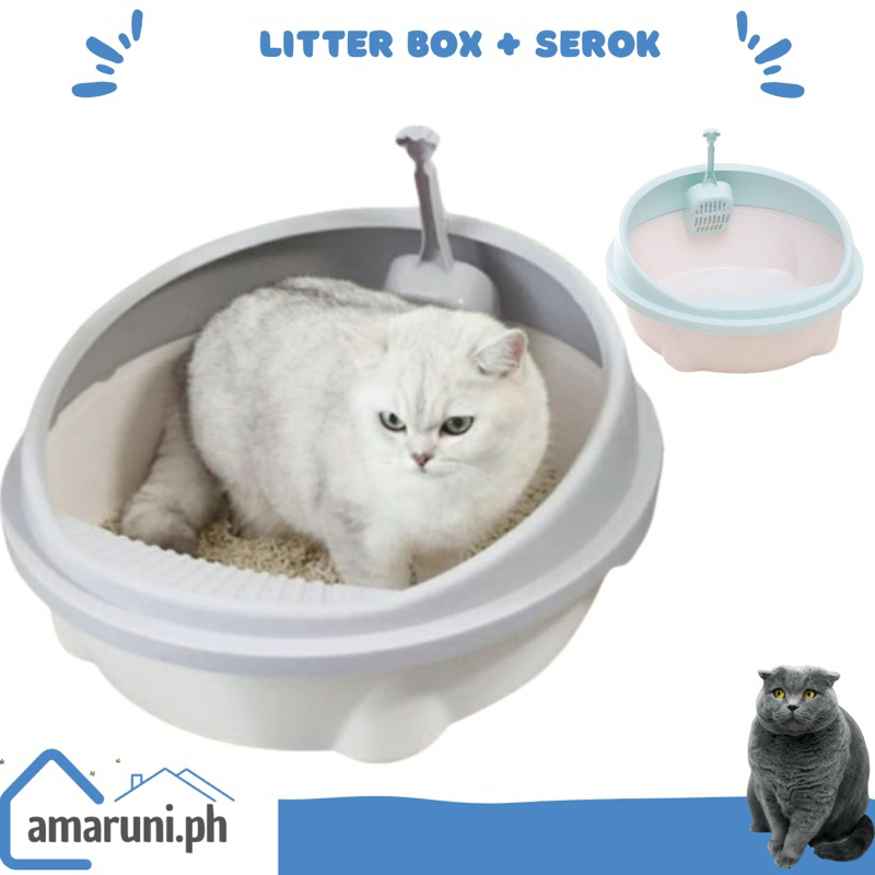 Jual Cat Litter Box Small ukuran 40x37x18cm litter box premium Kotak ...