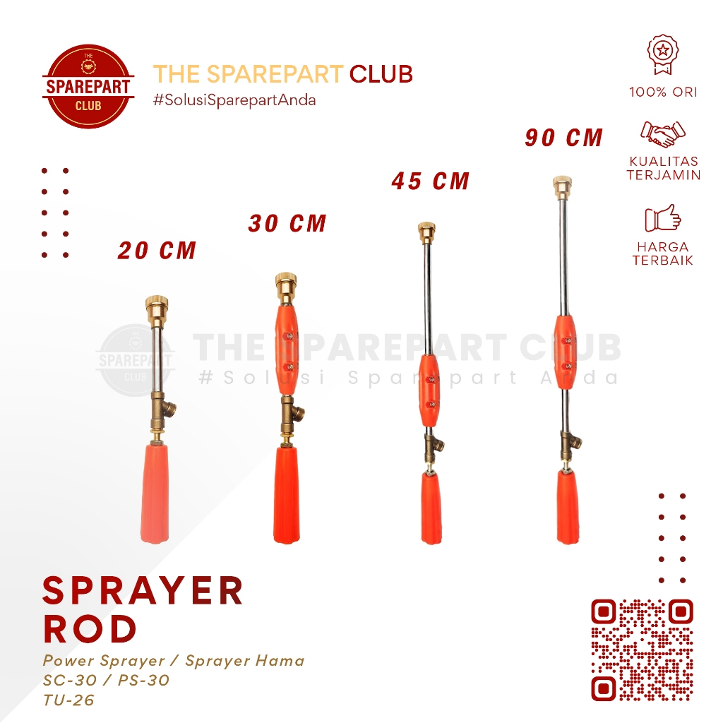 Jual Stick Stik Sprayer Gun Steam 20 25 30 45 90 Mesin Power Sprayer PS ...