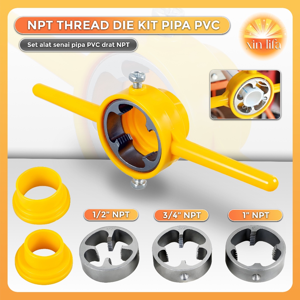 Jual 6 Buah alat senai pipa PVC Pipe Threader thread maker Mata Snai 1/ ...