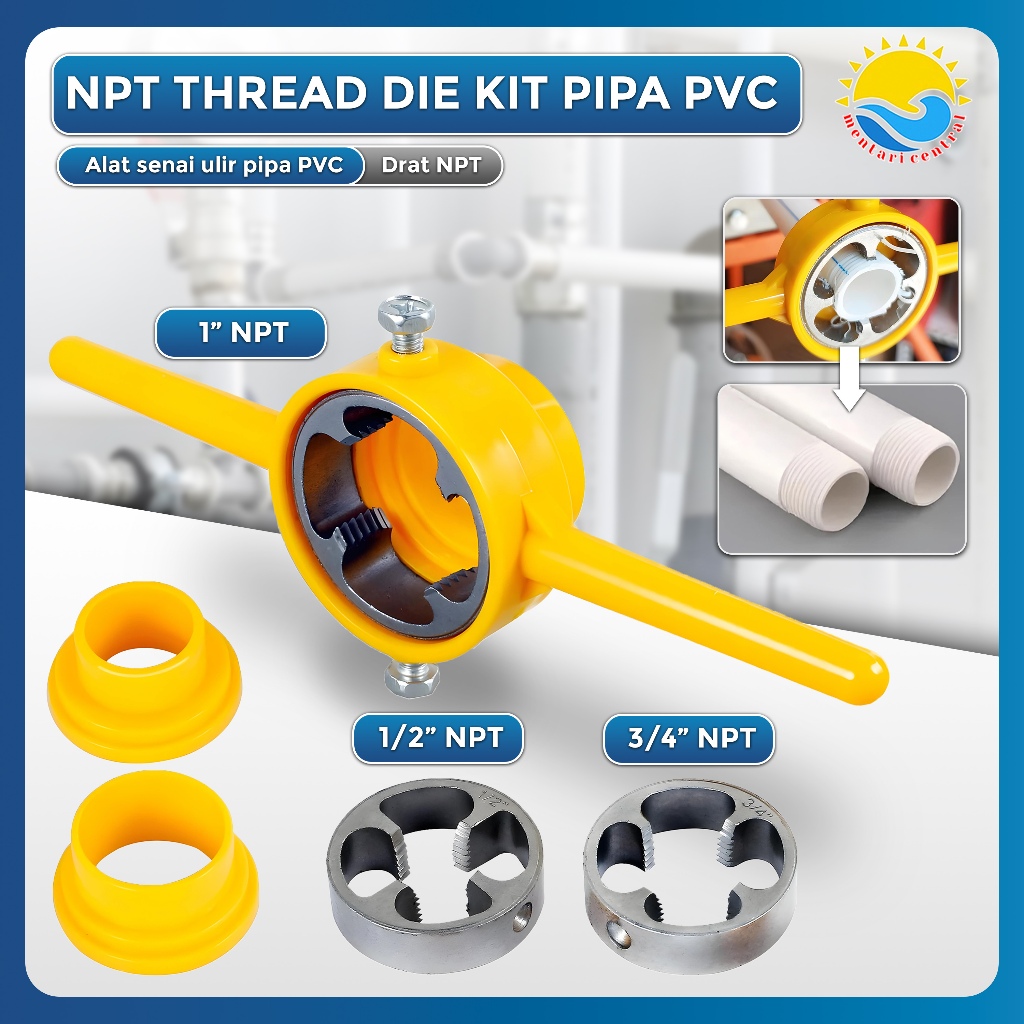 Jual 6 Buah alat senai pipa PVC Pipe Threader thread maker Mata Snai 1/ ...