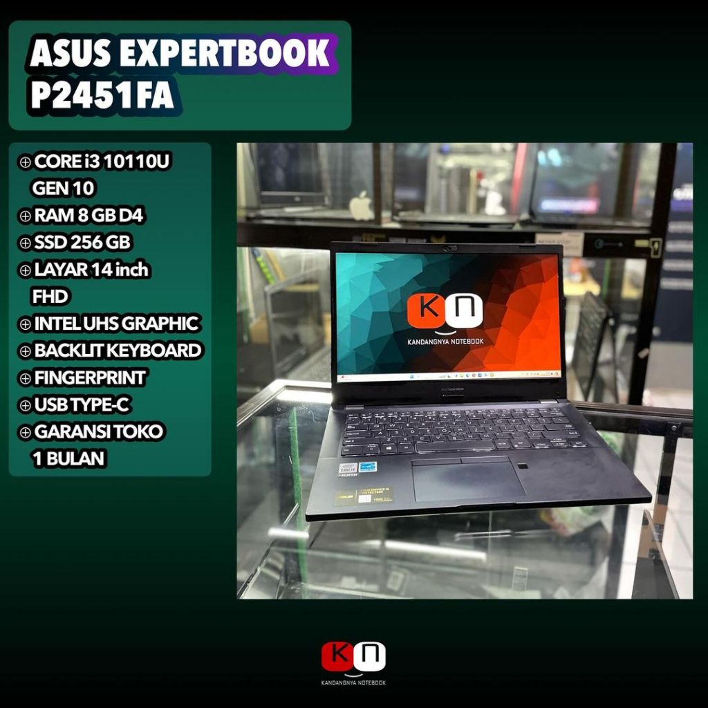 Jual Asus Expertbook P2451FA Core i3 10110U Ram 8GB Ssd 256GB 14inch ...