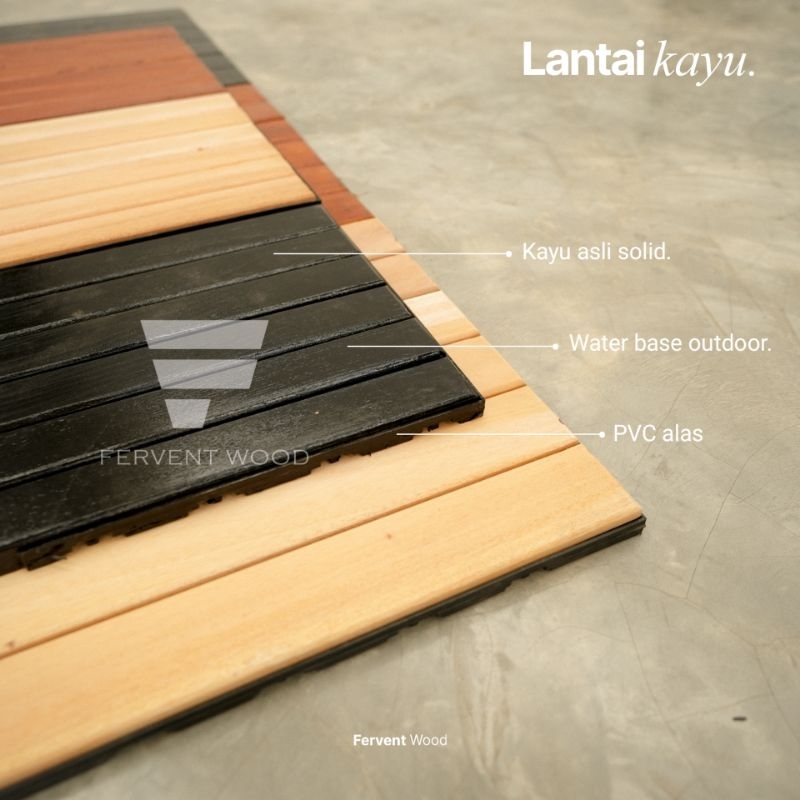 Jual Lantai Kayu Flooring Decking Tile Ubin Parket Parquet Portable ...