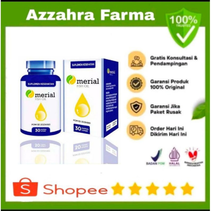 Jual Merial Fish Oil 30 Kapsul Di Jamin Asli Original Rekomendasi ...