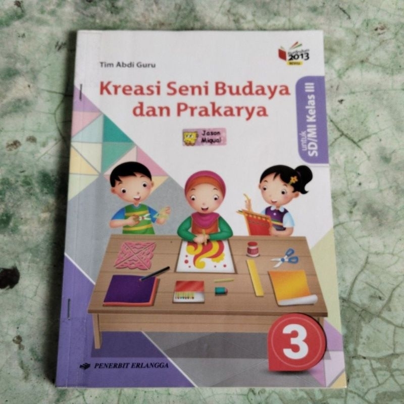 Jual BUKU ORI KREASI SENI BUDAYA DAN PRAKARYA KELAS 3 SD PENERBIT ...