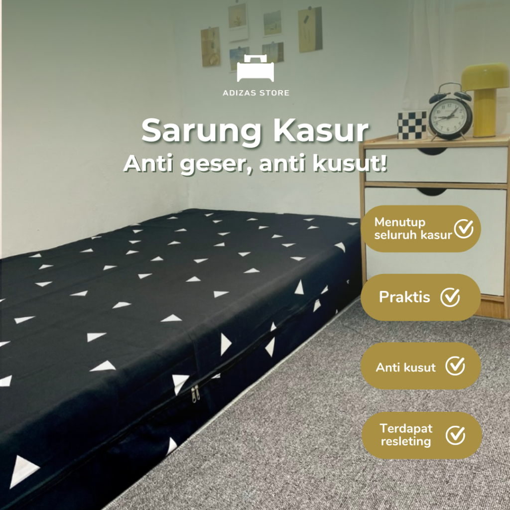 Jual Adizas Store - Sprei Single Resleting 90x200x15 | Shopee Indonesia