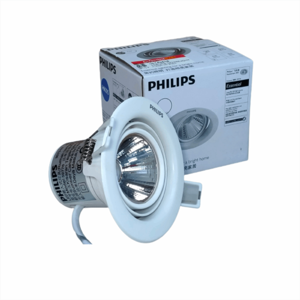 Jual Philips 59776 POMERON 7W WH recessed LED/lampu spot murah/lampu ...