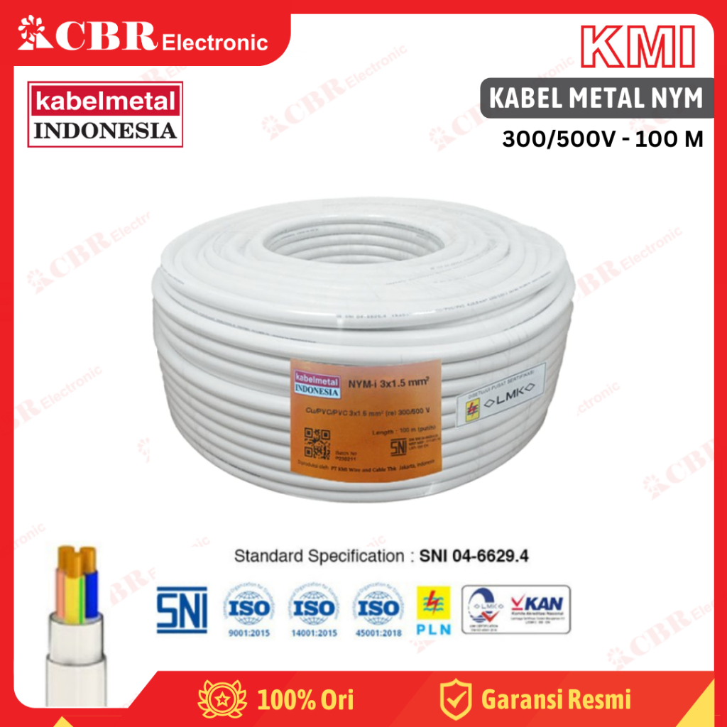 Jual Kabel NYM 100 Meter - Kabel Metal Indonesia Listrik Kawat SNI ...