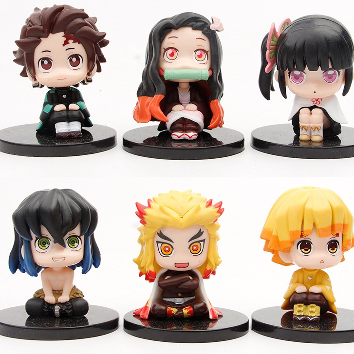 Jual ACTION FIGURE KIMETSU NO YAIBA TANJIRO NEZUKO MUCHIRO RENGOKU ...