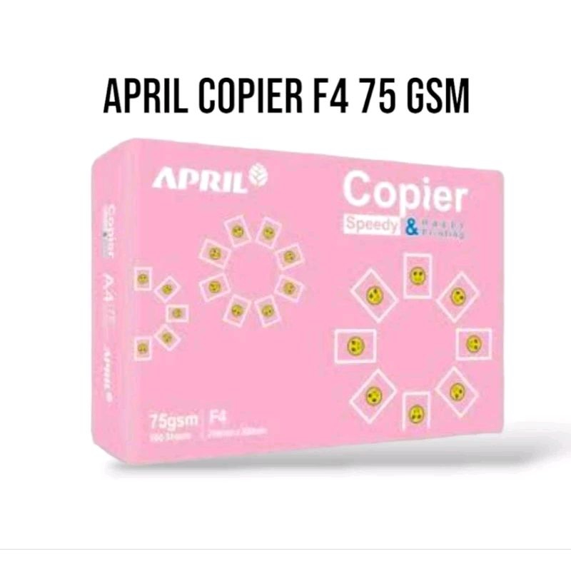Jual Kertas hvs print F4 panjang fotocopy copier Happy april print F4 ...