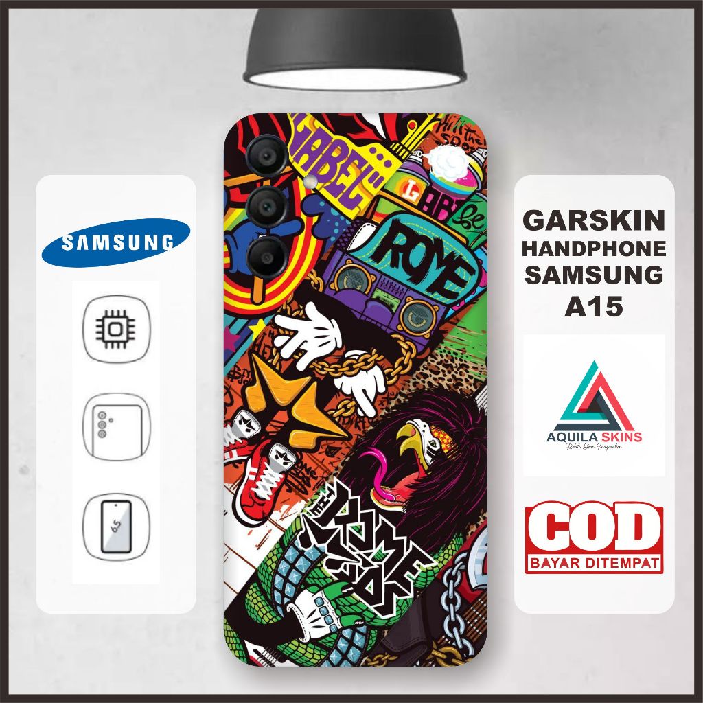 Jual SAMSUNG GALAXY A15 Garskin HP Skin Handphone custom gambar isi 2 ...
