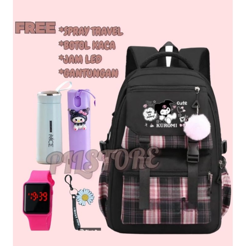 Jual TAS RANSEL ANAK SEKOLAH KARAKTER KUROMI SD SMP SMA MURAH BANYAK BONUS | Shopee Indonesia
