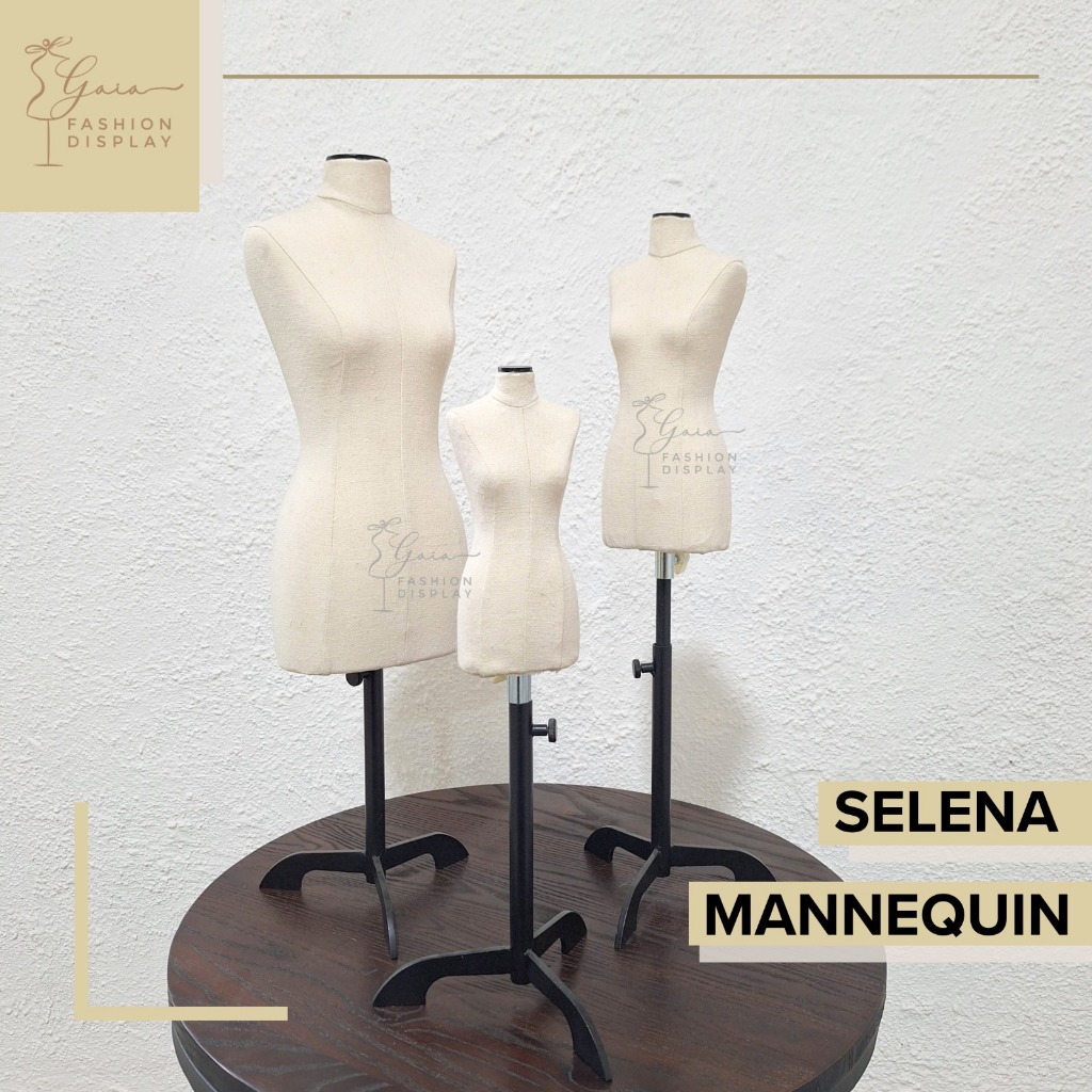 Jual Manekin Mini Skala SELENA Setengah Badan Bisa Tusuk Jarum Patung ...
