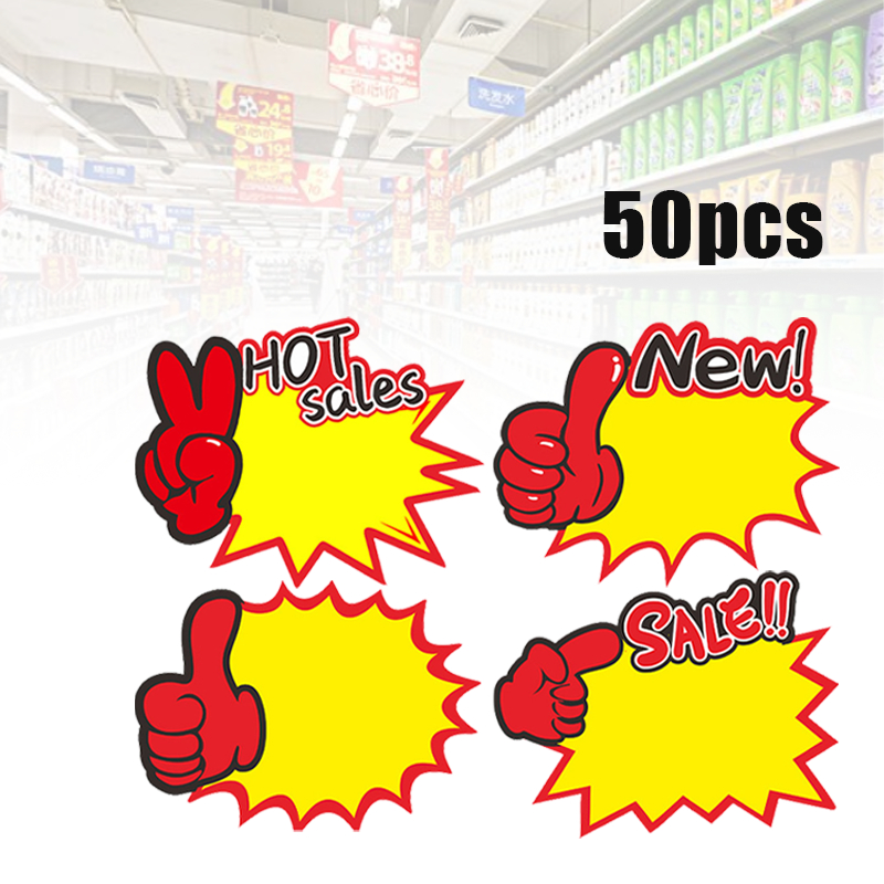 Jual 50pcs Label Harga Pop Card Kertas Harga Promo Pop Card Price Tag ...