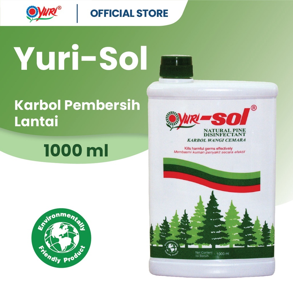 Jual Yurisol Bottle 1000ml Yuri-sol Yuri Sol Natural Pine Disinfectant ...