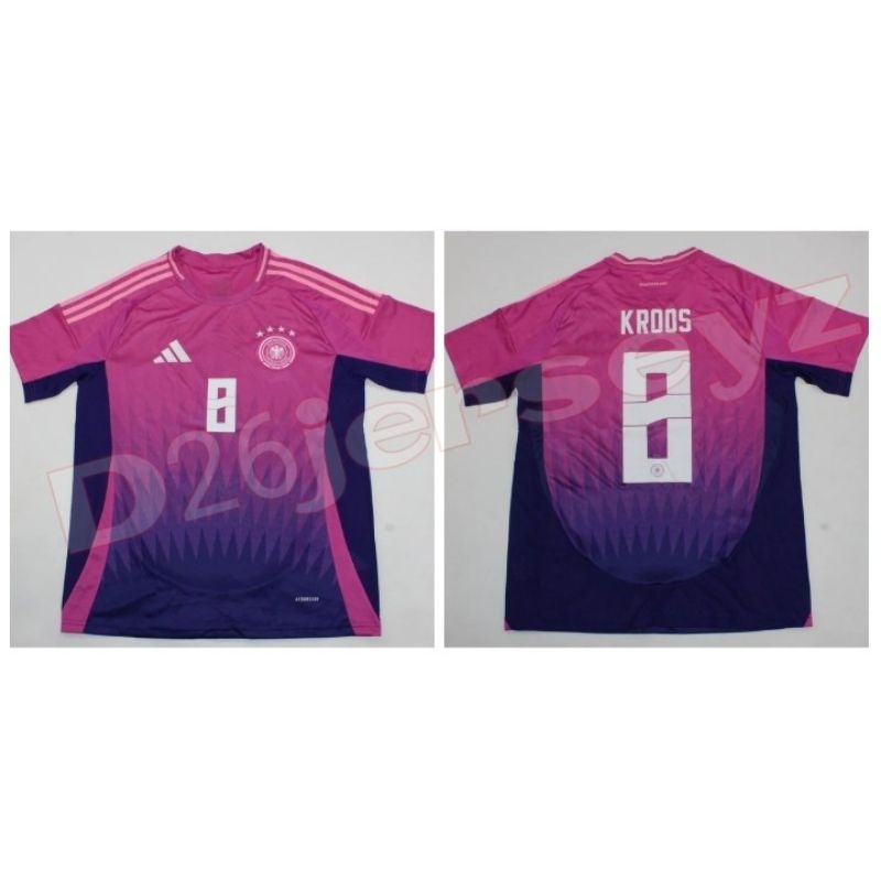 Jual Jersey Jerman Away 2024 / 2025 + Cetak Nama Nameset KROOS 8 / WIRTZ 17 / Custom + Patch ...