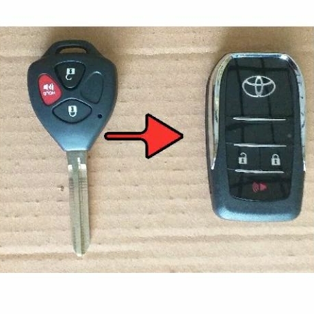 Jual Casing kunci remote 3 tombol model lipat flipkey toyota Fortuner ...