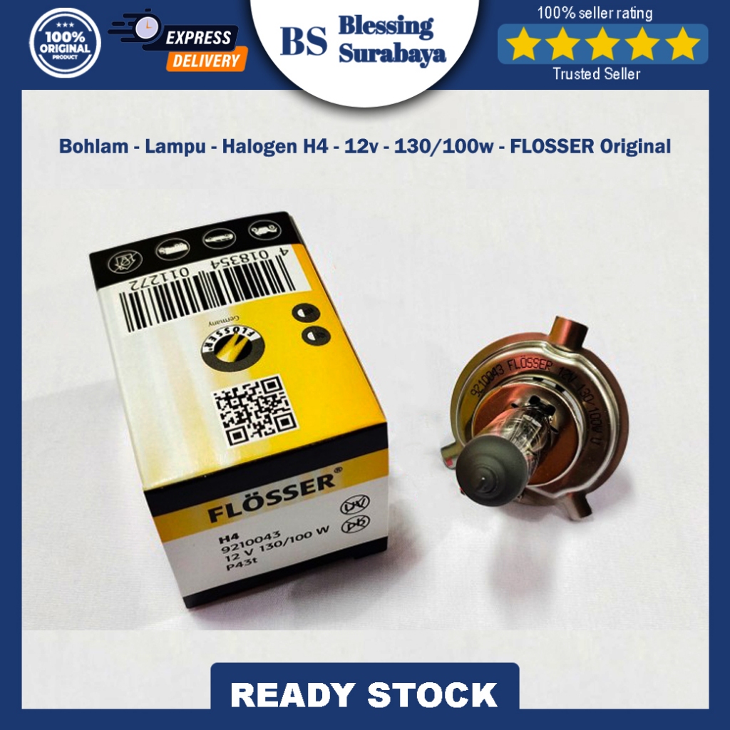 Jual Bohlam - Lampu - Halogen H4 - 12v - 130/100w - FLOSSER Original ...