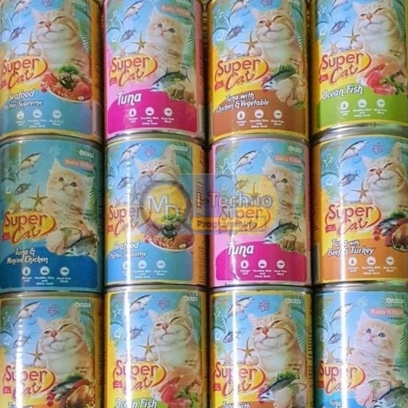 Jual Super Cat kaleng makanan basah 400g exp 2025 | Shopee Indonesia
