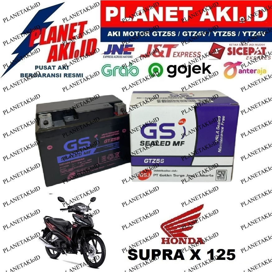 Jual Aki Motor Honda Supra X 125 Aki Kering Accu Kering MF GTZ5S | Shopee Indonesia