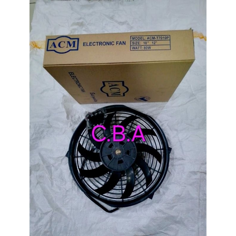 Jual MOTOR EXTRA FAN ASSY 12V 10" INCI UNIVERSAL PLASTIK MERK ACM ...
