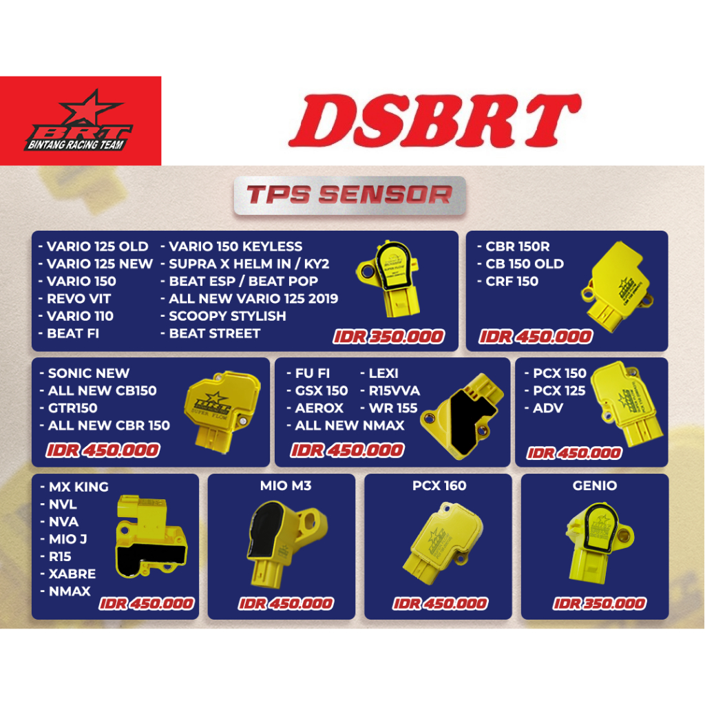 Jual TPS Sensor BRT VARIO BEAT GENIO CB CBR SONIC NMAX SCOOPY AEROX PCX ...