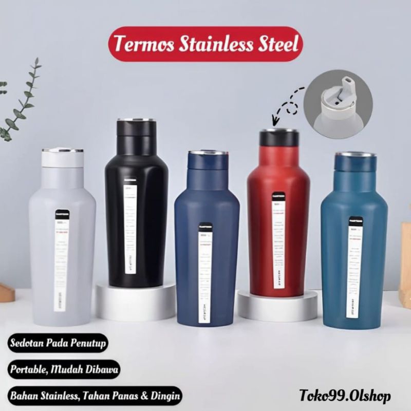 Jual Botol Minum Aesthetic Botol Air Minum Tahan Panas Dingin 500 ml ...