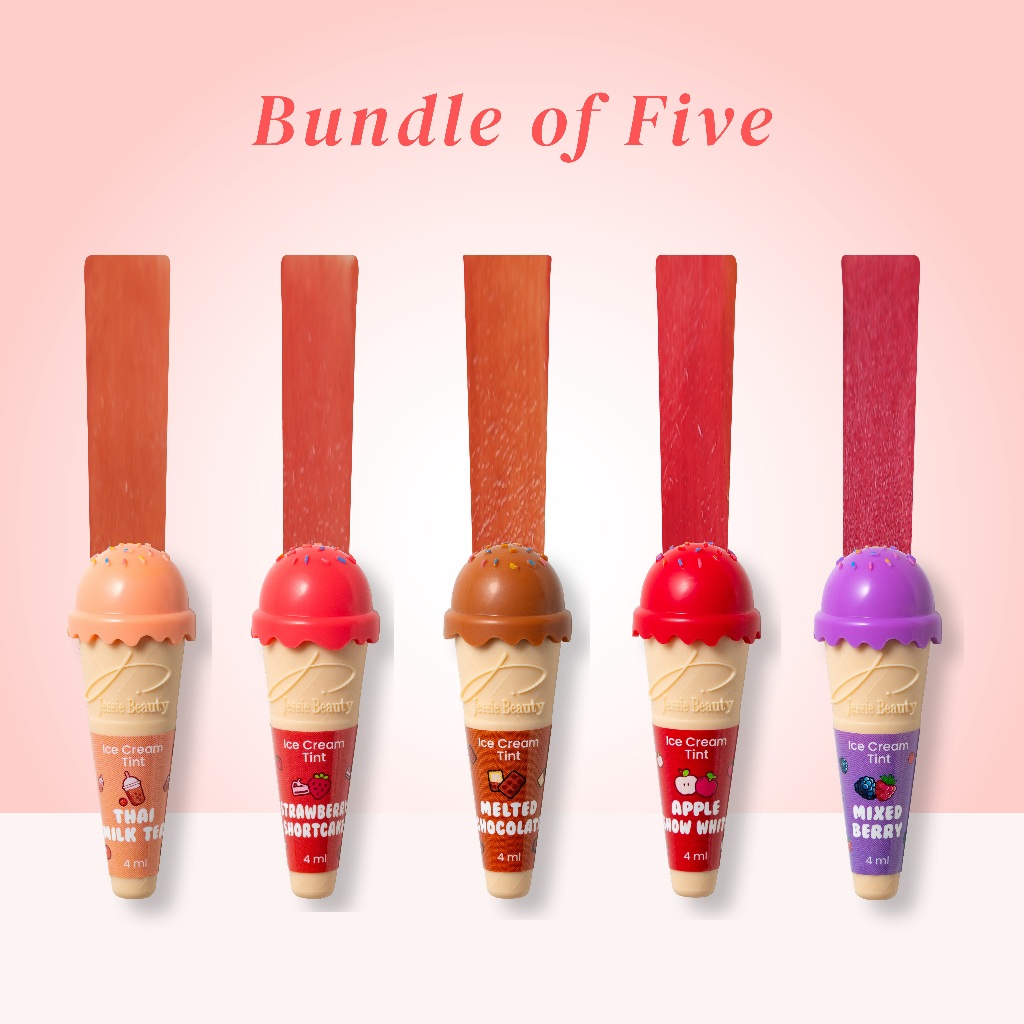 Jual Jessie Beauty - Bundle Ice Cream Tint Liptint All Variant | Shopee ...