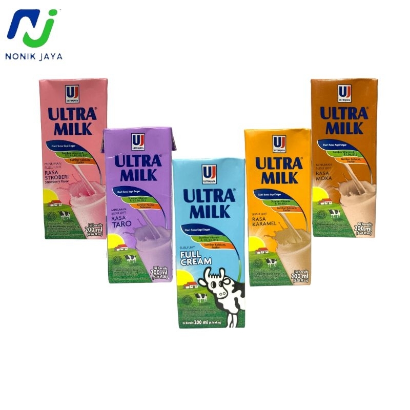 Jual Susu UHT ULTRA MILK 200ml Paket 2 Pcs | Shopee Indonesia