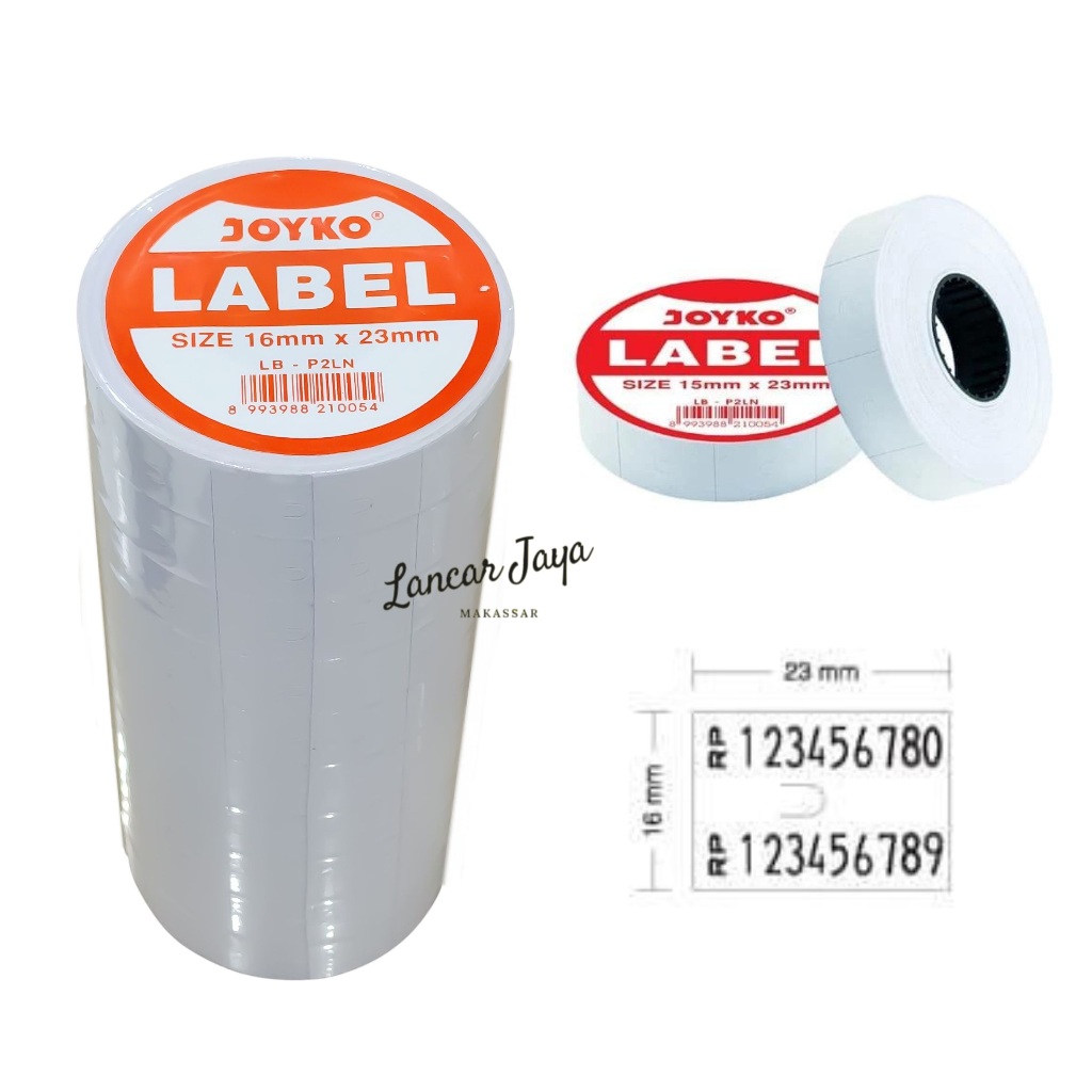 Jual 1 Pak / 10 pcs Price Label / Label Harga Joyko LB-P2LN 2 Rows ...