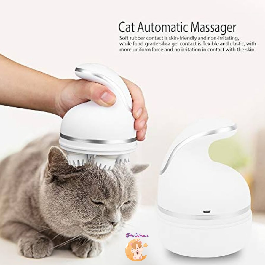 Jual (The Ham's) Pet Charging Cat Massager Pijat Kepala 3D Kucing Putar ...