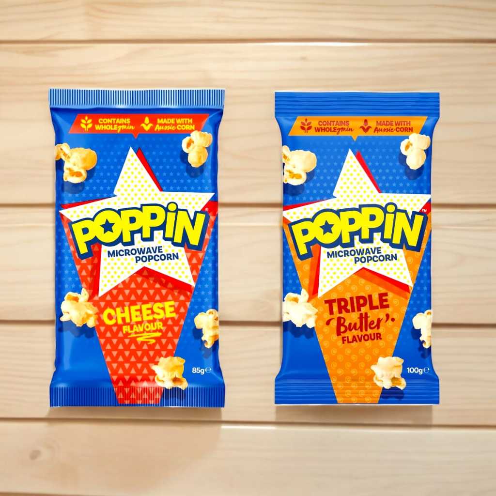 Jual Poppin Popcorn Triple Butter Cheese Popcorn Keju Mentega | Shopee ...