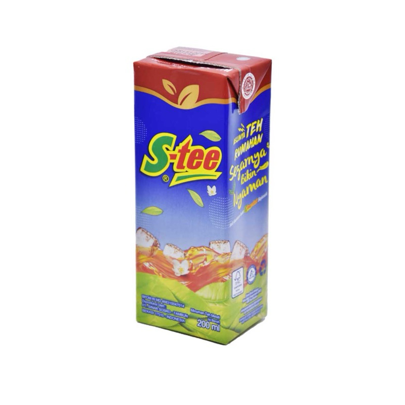 Jual S-tee minuman teh kemasan kotak tetra pax 200 ml | Shopee Indonesia