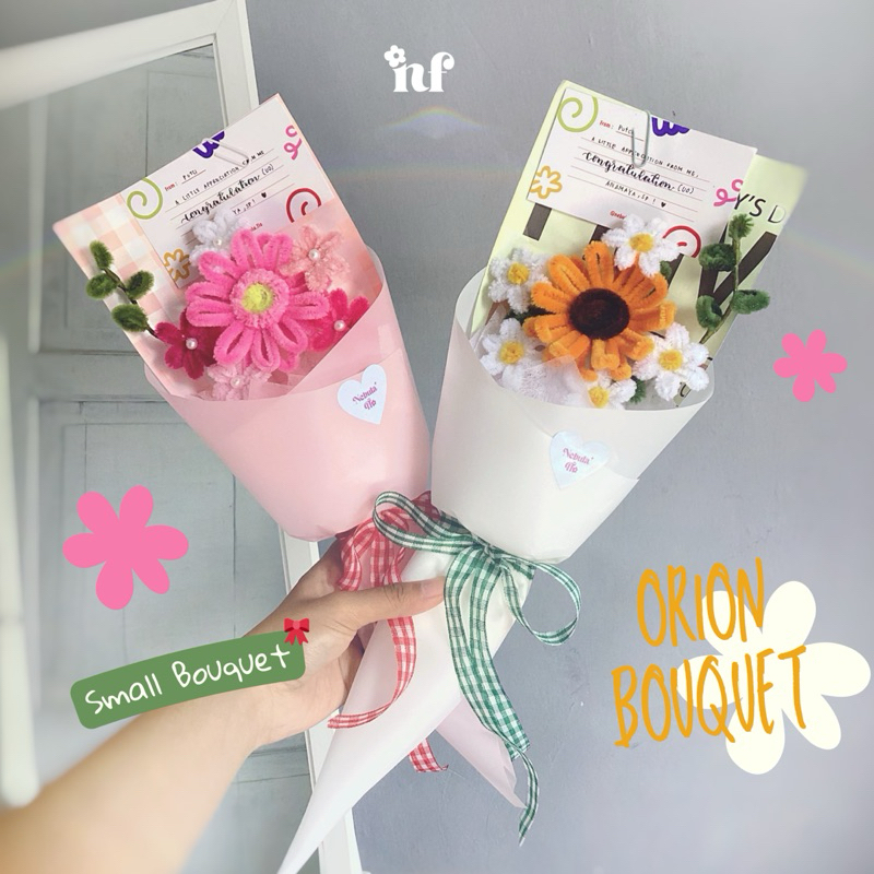 Jual Orion Bouquet | Buket Bunga Kawat Bulu | Pipe Cleaner Flower ...