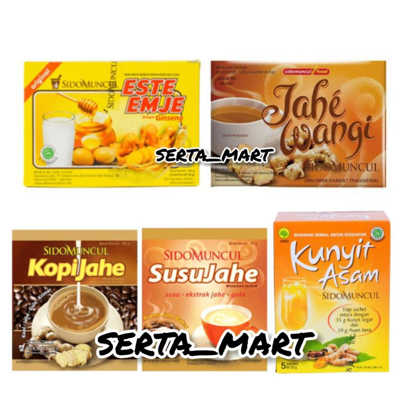 Jual Sidomuncul Kopi Jahe / Susu Jahe 10's / STMJ / Kunyit Asam / Jahe ...