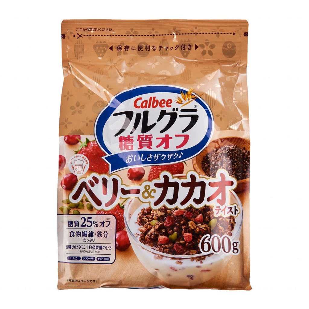 Jual Calbee Frugra Sugar Offberry And Cacao Taste Cereal 600g | Shopee ...