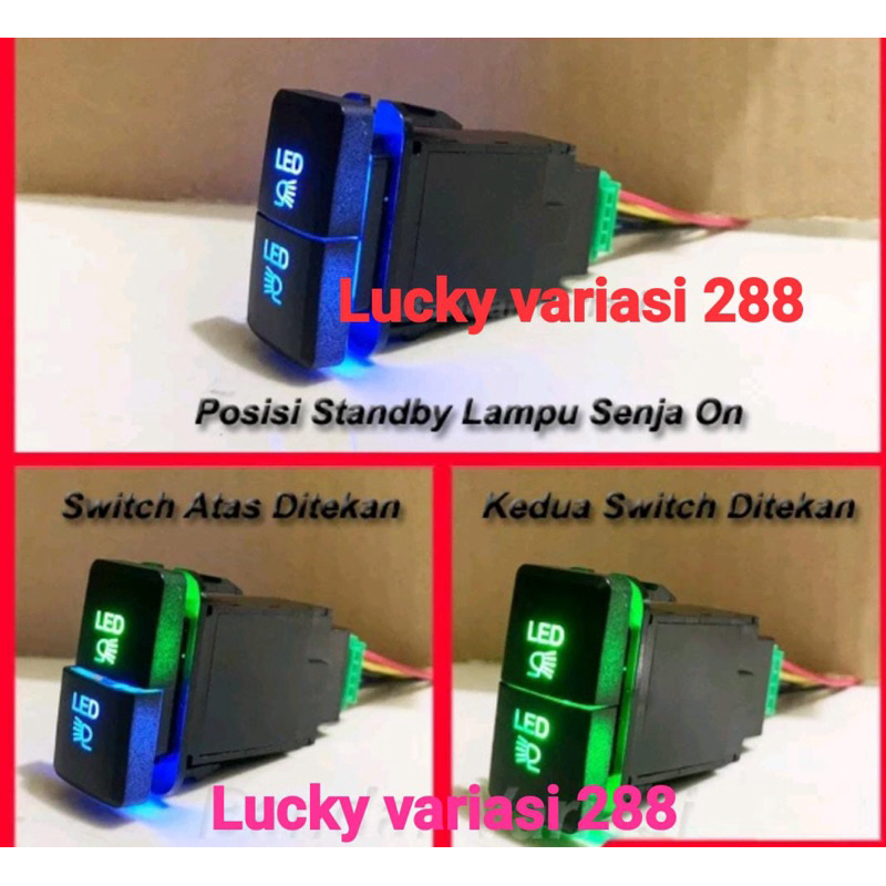 Jual SWITCH SWITCH SAKLAR TOMBOL FOGLAMP LAMPU TEMBAK DRL PROGIE PROJI TEMBAK 12volt uk 22x33mm ...